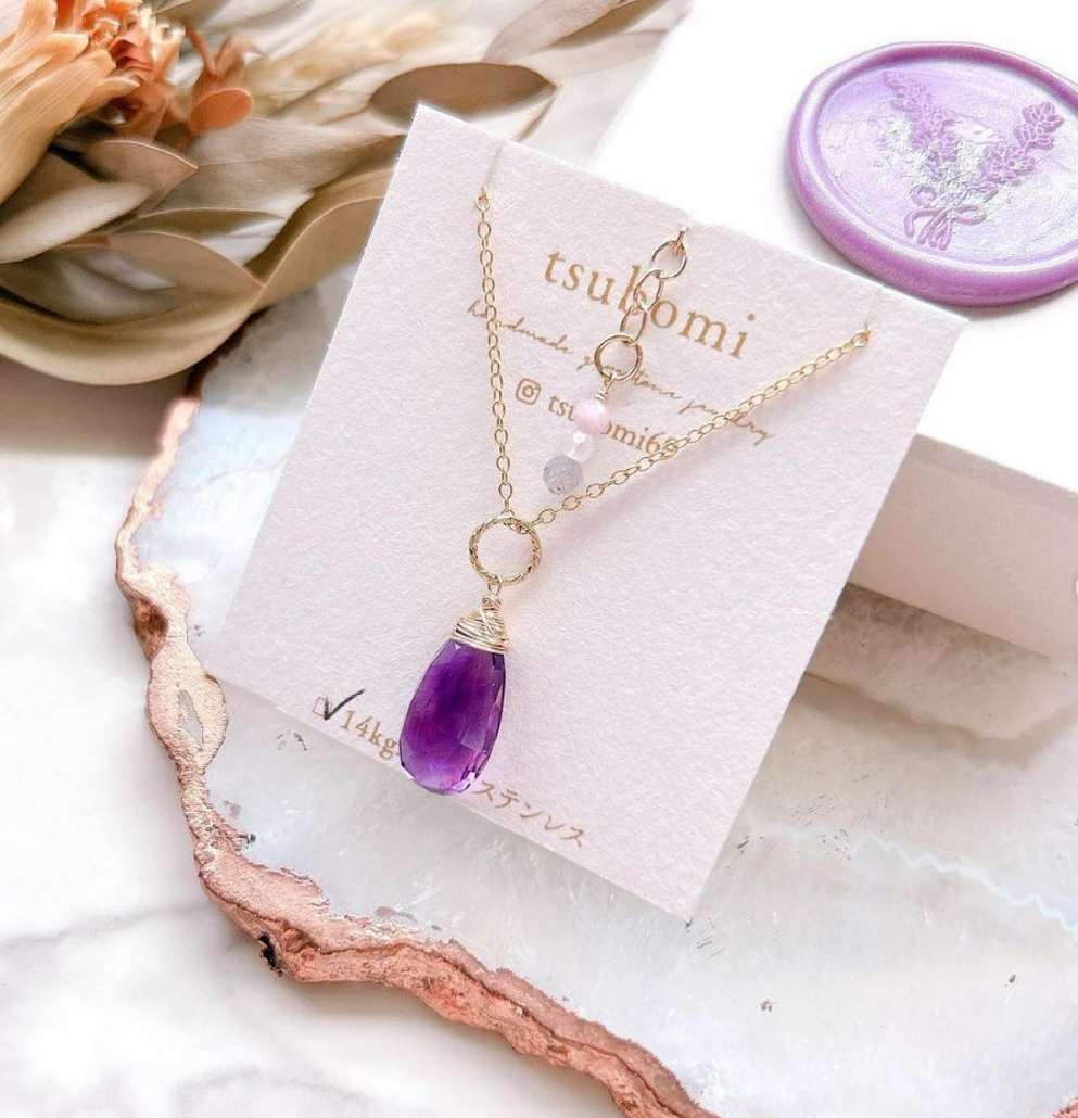 【デザイナー作品紹介】リピーター様へのオーダー作品 | ワイヤージュエリーデザインと天然石のスクール WJDA ワイヤージュエリーデザイナーズ ...